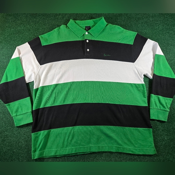 Kani Gold | Shirts | Vintage Karl Kani Gold Long Sleeve Rugby Shirt ...